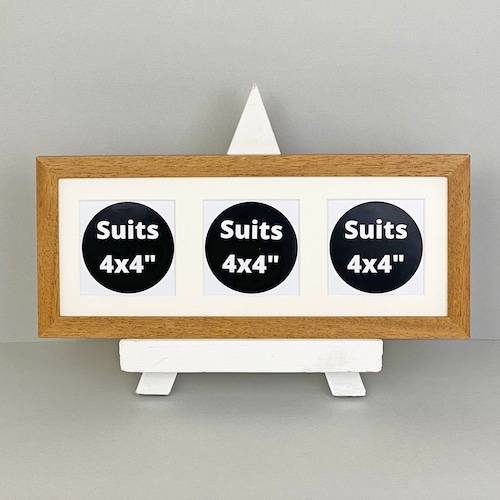 Multi Aperture Photo Frame. Holds Three 5x5 Photos. - Etsy UK