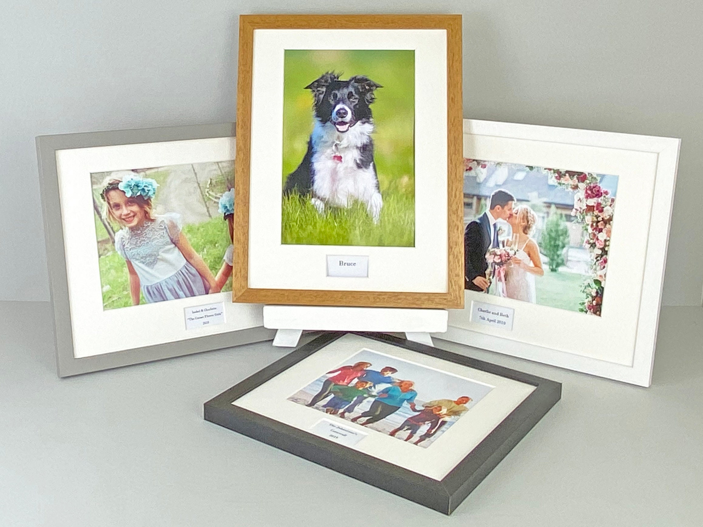 Personalised Caption Frames. 30x30cm Frame with 8x8 | Etsy