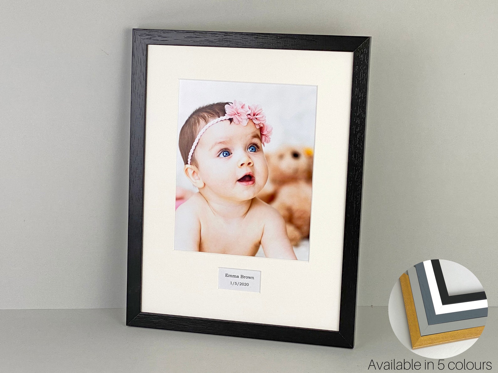 Personalised Caption Frames. 30x40cm Portrait Frame With - Etsy UK