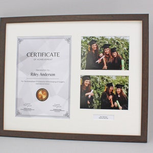 Personalised Certificate, Graduation, Diploma Frame. for Certificate ...