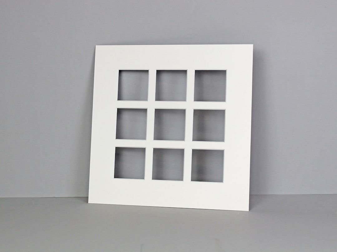 Instax Square Mount / Matting. to Suit Nine 62mmx62mm Sized Photos ...