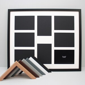Multi Aperture Photo Frame. Suits Eight 7x5" Photos. 50x60cm. Portrait ...