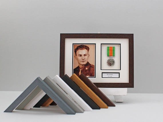 Personalised Military and Service Medal Display Frame for One - Etsy