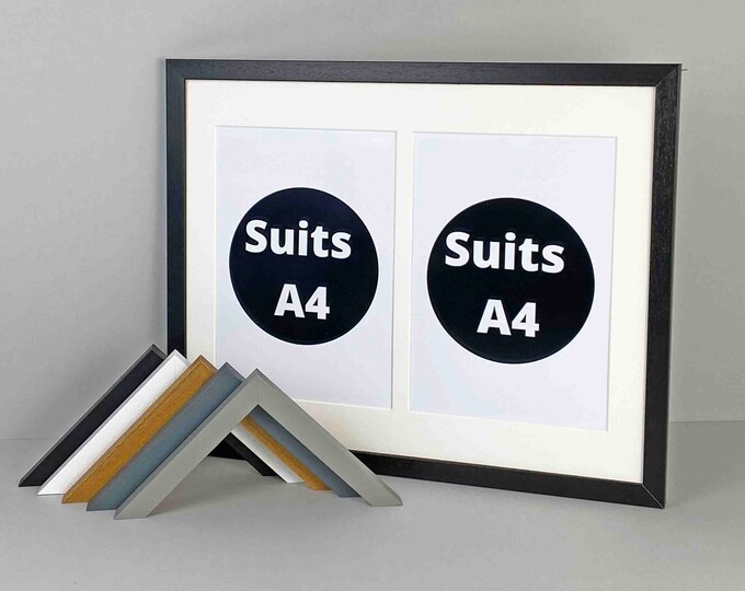 Multi Photo Picture Frames Holds 4 A4 Certificates Collage - Etsy UK