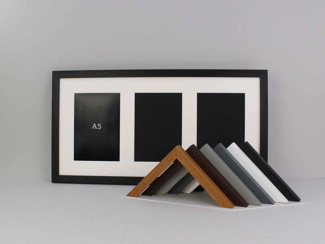 Suits Three A5 Sized Photos. 30x60cm. Portrait or Landscape. Wooden ...