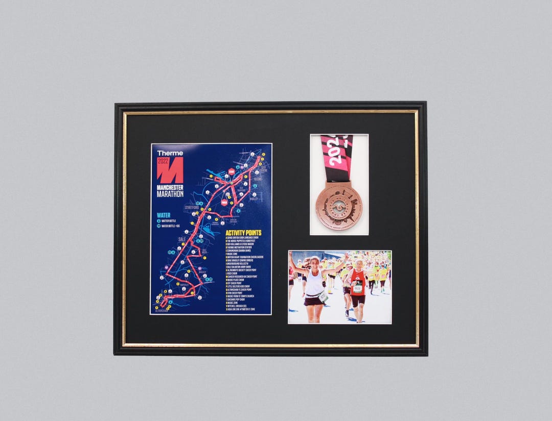 Medal Display Frame With Apertures for Portrait A4 Map or Certificate ...