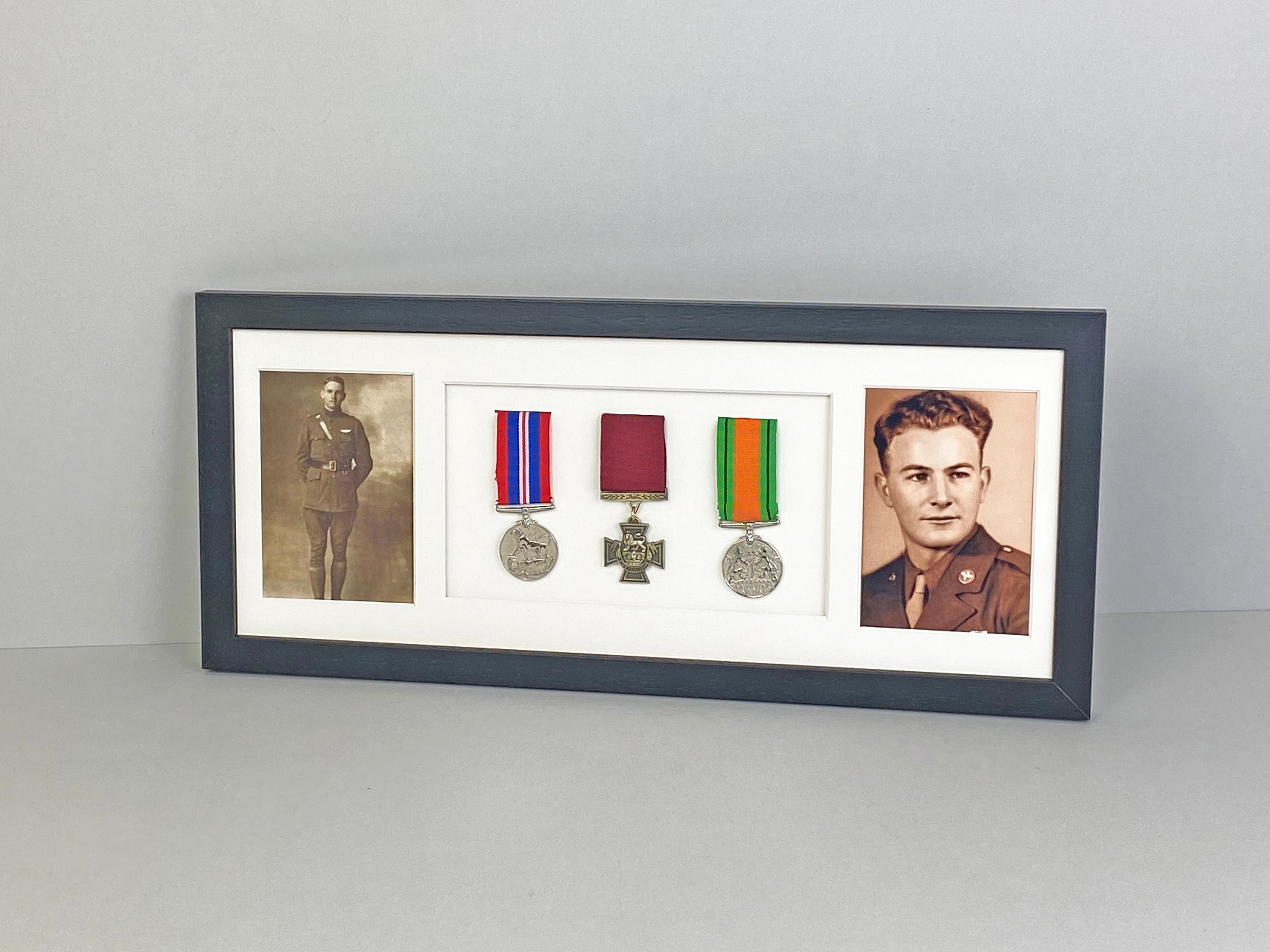Military and Service Medal Display Frame for Three Medals and - Etsy UK