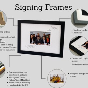 Signing Frames. Your Photo With Plenty of Space for Signatures. the ...