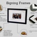 Signing Frames. Your Photo With Plenty of Space for Signatures. the ...