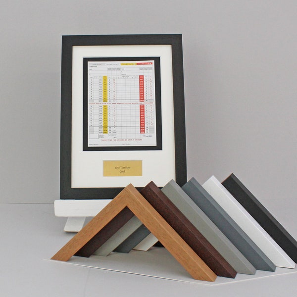 Golf Scorecard Display Frame - Etsy