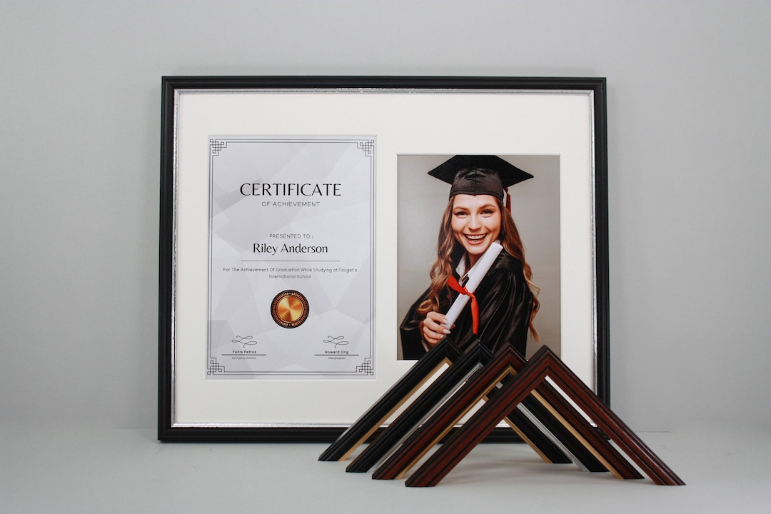 Traditional Wooden Certificate Frame. Perfect for Graduation Degree or ...