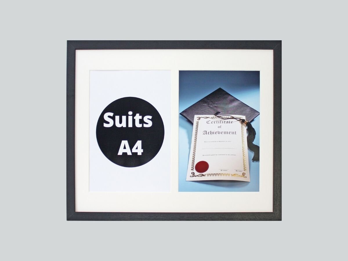 Certificate Graduation Diploma Frame Two A4 Apertures for | Etsy UK