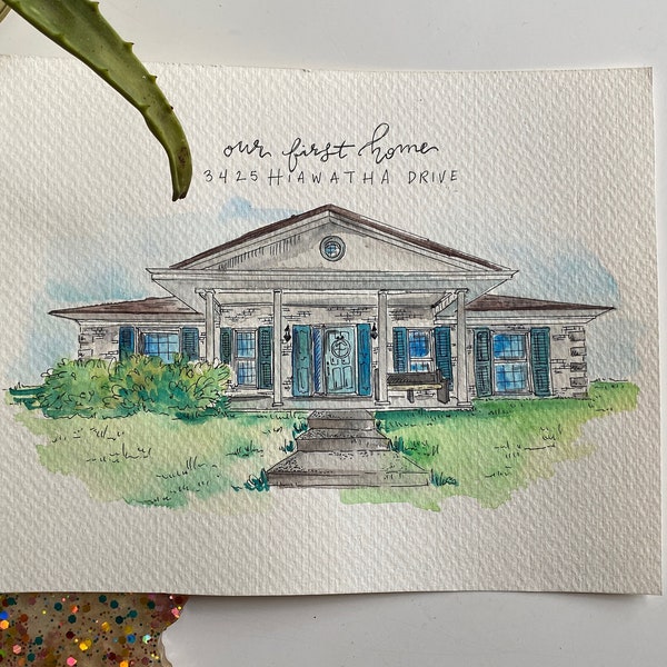 Custom House Portrait - Etsy