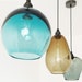 Coloured Glass Pendant Lights. Hand Blown Glass Pendants. Kitchen ...