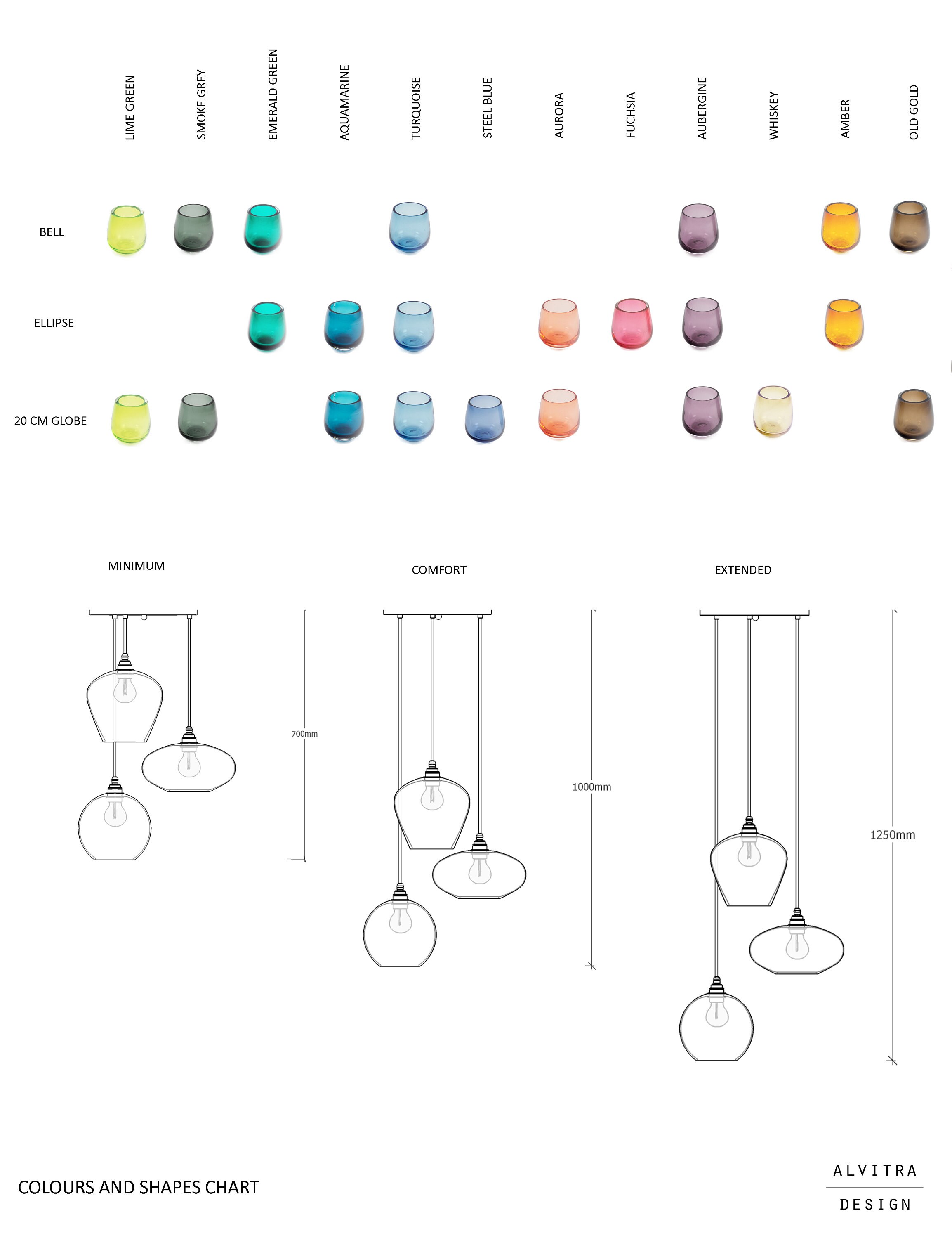 Cluster Pendant Lighting. Hand Blown Glass Pendant Lights. - Etsy