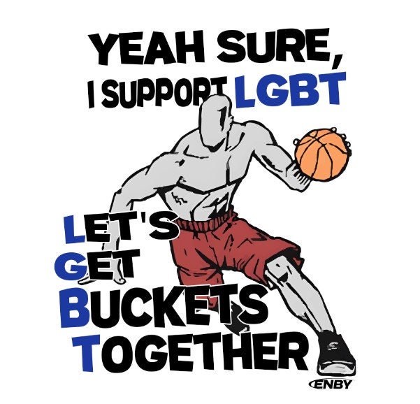 AND1 LGBT (let's Get Buckets Together) T-shirt - Etsy