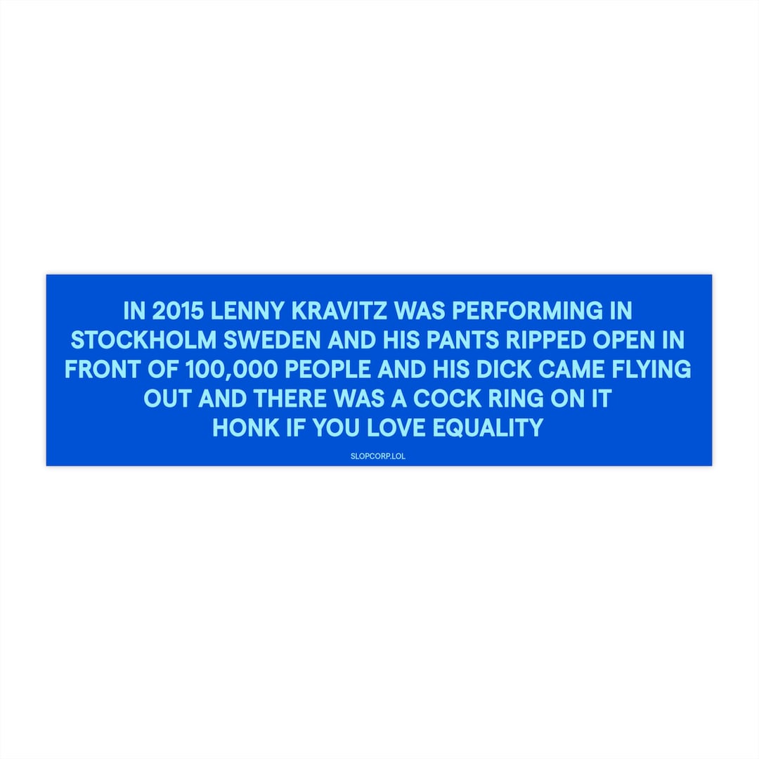 Lenny Kravitz Ripped Pants Bumper Sticker - Etsy
