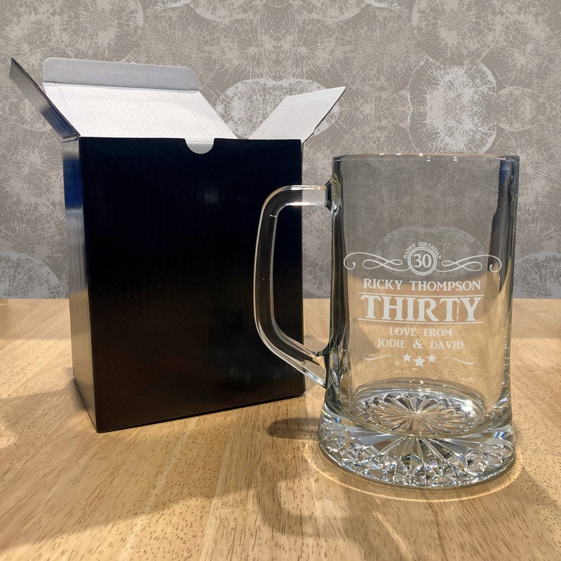 30th Birthday Glass - Etsy