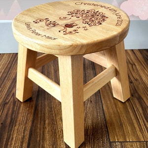 Laser Engraved Child Stool With Name Owl Design Personalised - Etsy UK