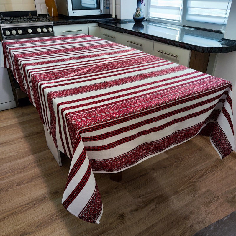 Red Ukrainian Fabric - Etsy