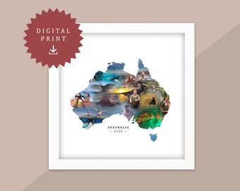 Australia Photo Collage - Etsy UK