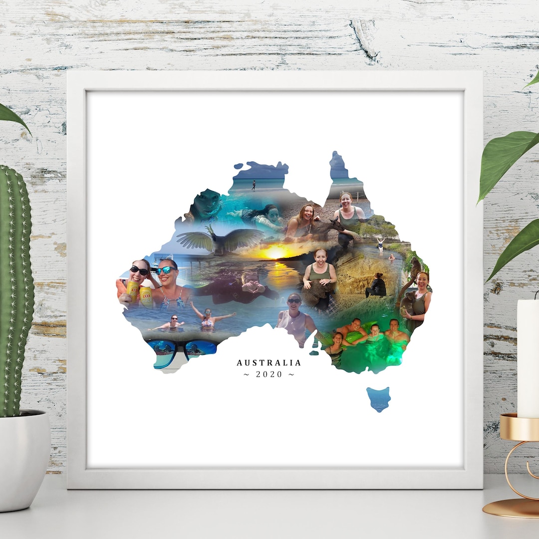 Australia Photo Collage, Australia Personalised Gift, Personalised ...