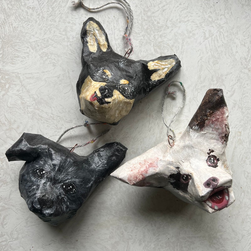 Paper Mache Dog - Etsy
