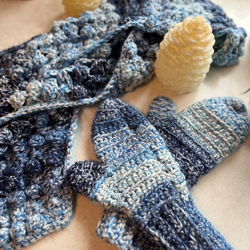 Scarf Mitten Set - Etsy