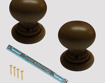 Wooden Door Knobs | Etsy UK