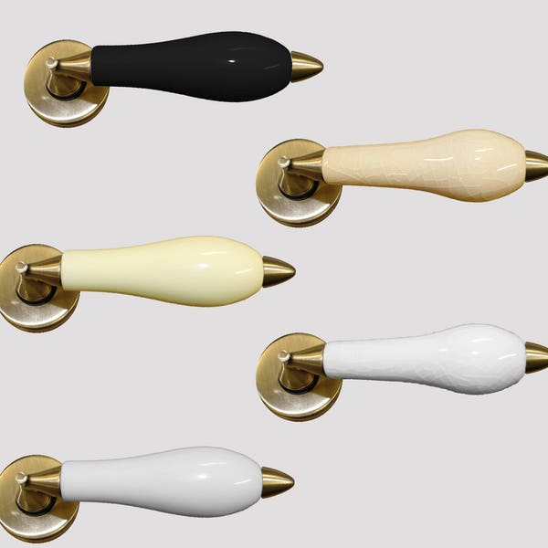 Antique Brass Lever Door Handles - Etsy