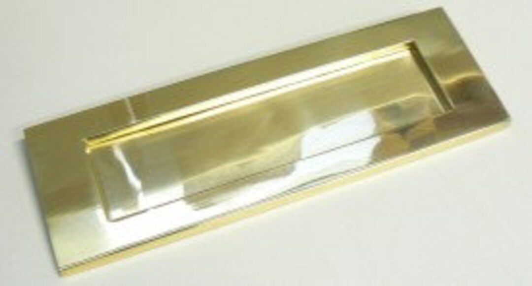 Large Victorian Brass Letterbox - Etsy