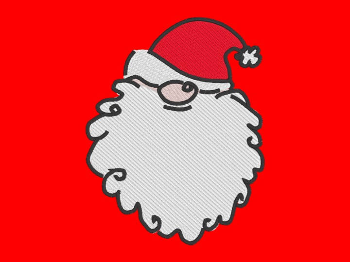 Santa Face 02 - Etsy
