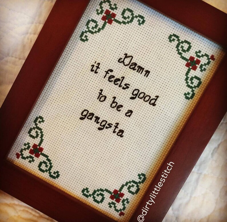 Funny Cross Stitch Pattern Instant Download damn It - Etsy