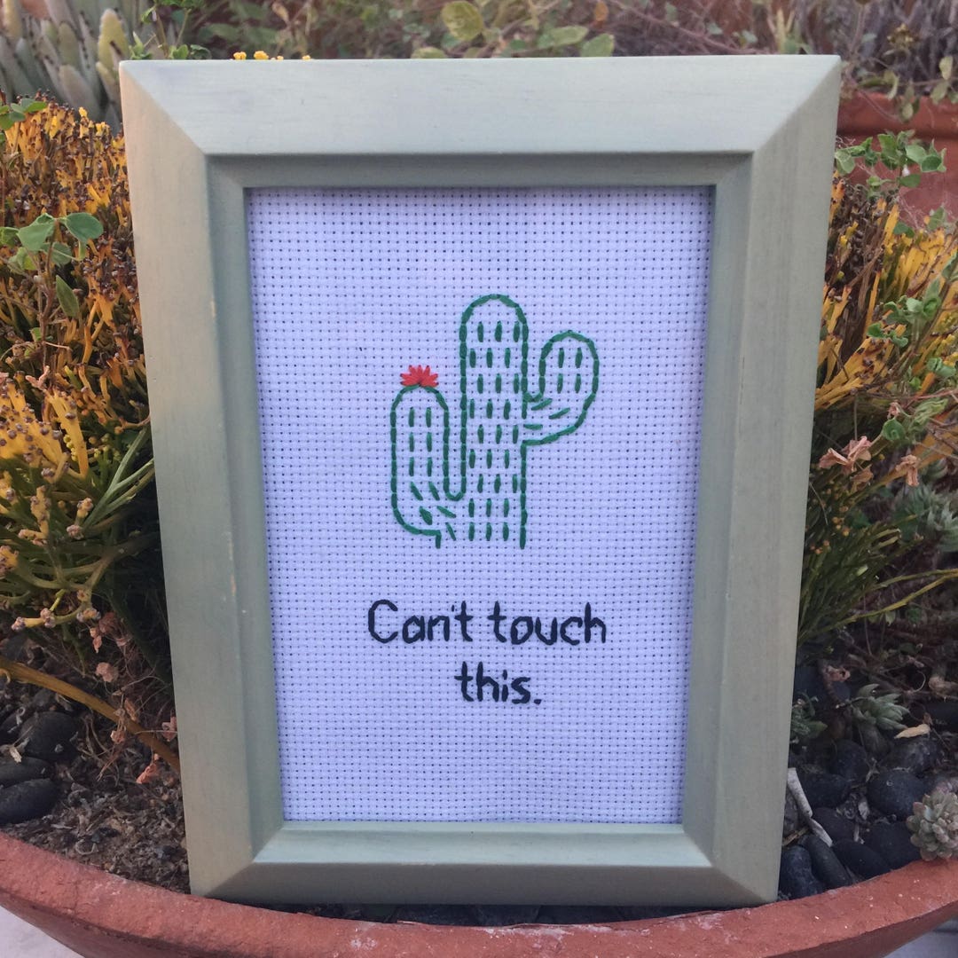 Funny Cross Stitch Pattern - PDF Download - "can't Touch This" - Great ...