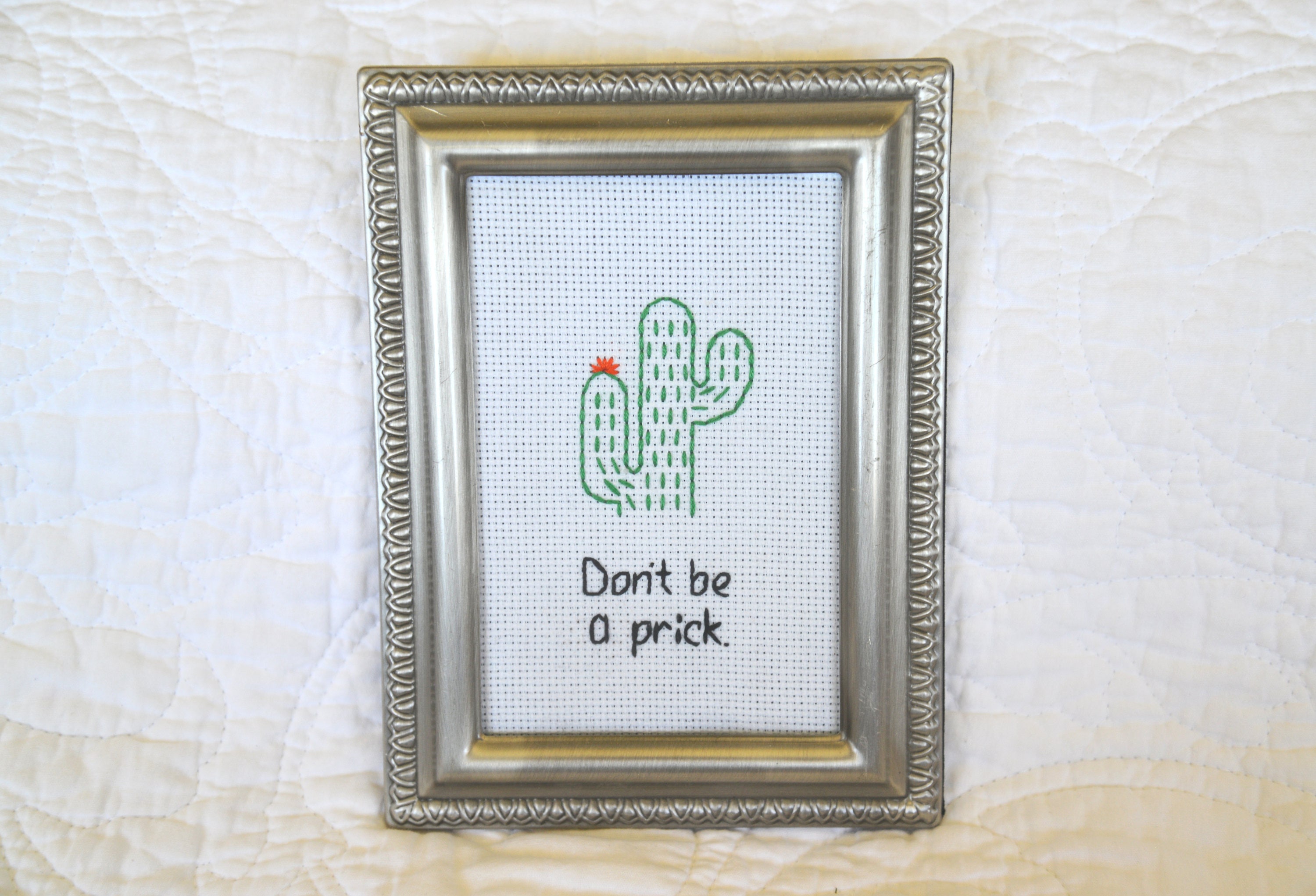 Funny Cross Stitch Pattern PDF Download don't Be | Etsy