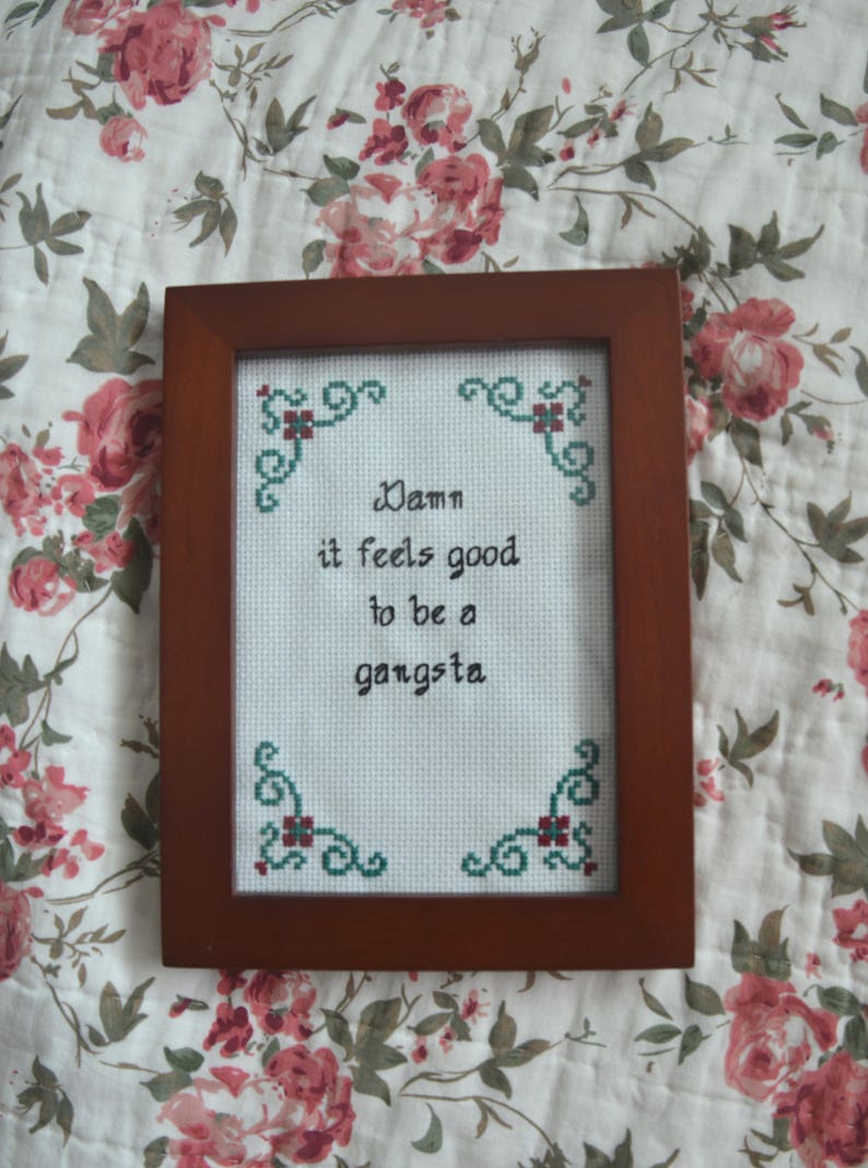 Funny Cross Stitch Pattern Instant Download damn It - Etsy
