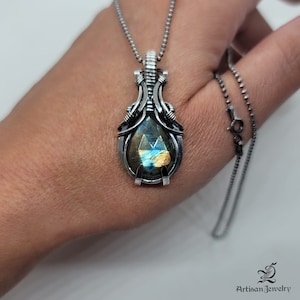 Tyvonne: Unique Handmade Unisex Talisman Pendant Necklace With Genuine ...