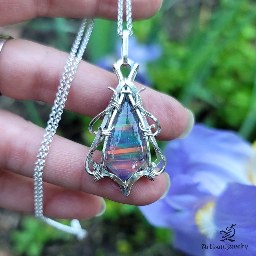 Aemys: Unique Handmade Elven Healing Talisman Pendant Necklace With ...