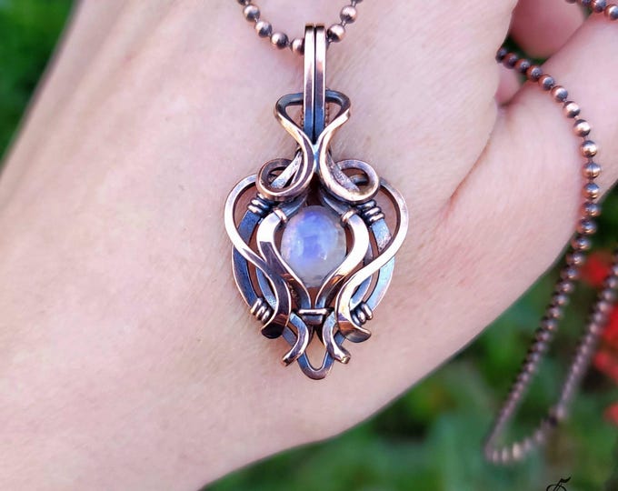 Paxia: Unique Handmade Fantasy Elven Talisman Pendant Necklace With ...