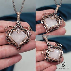 Unique Handmade Fantasy Elven Heart Statement Talisman Pendant Necklace ...