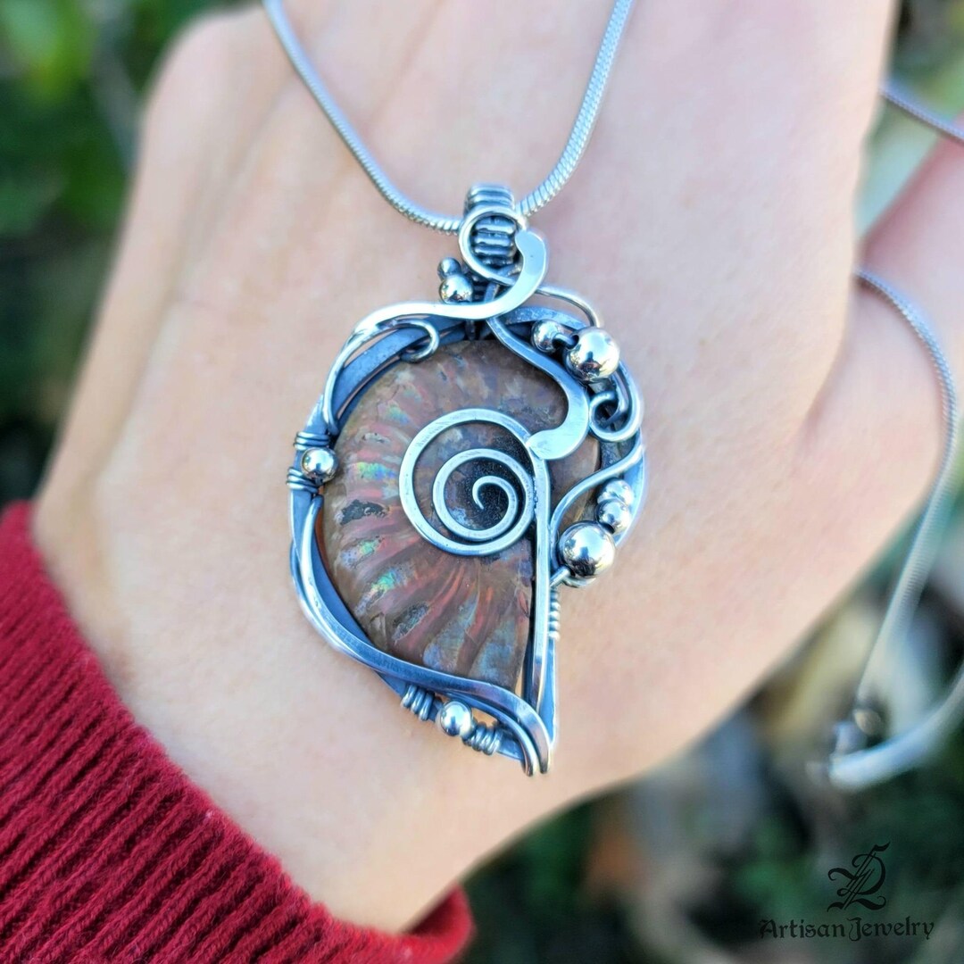 Neo: Unique Handmade Fantasy Art Nouveau Talisman Pendant Necklace With ...