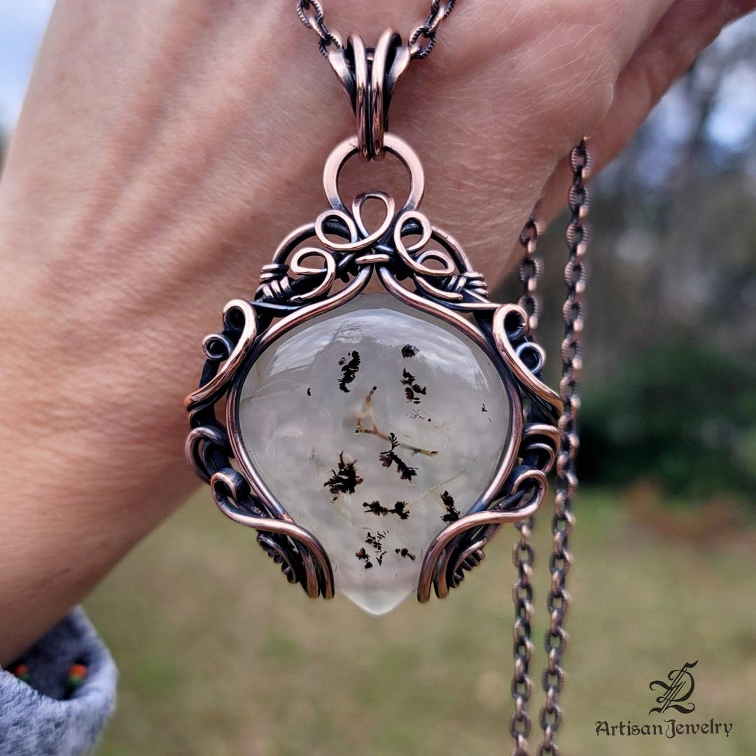 Padme: Unique Handmade Fantasy Statement Talisman Pendant Necklace With ...