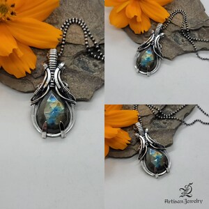 Tyvonne: Unique Handmade Unisex Talisman Pendant Necklace With Genuine ...