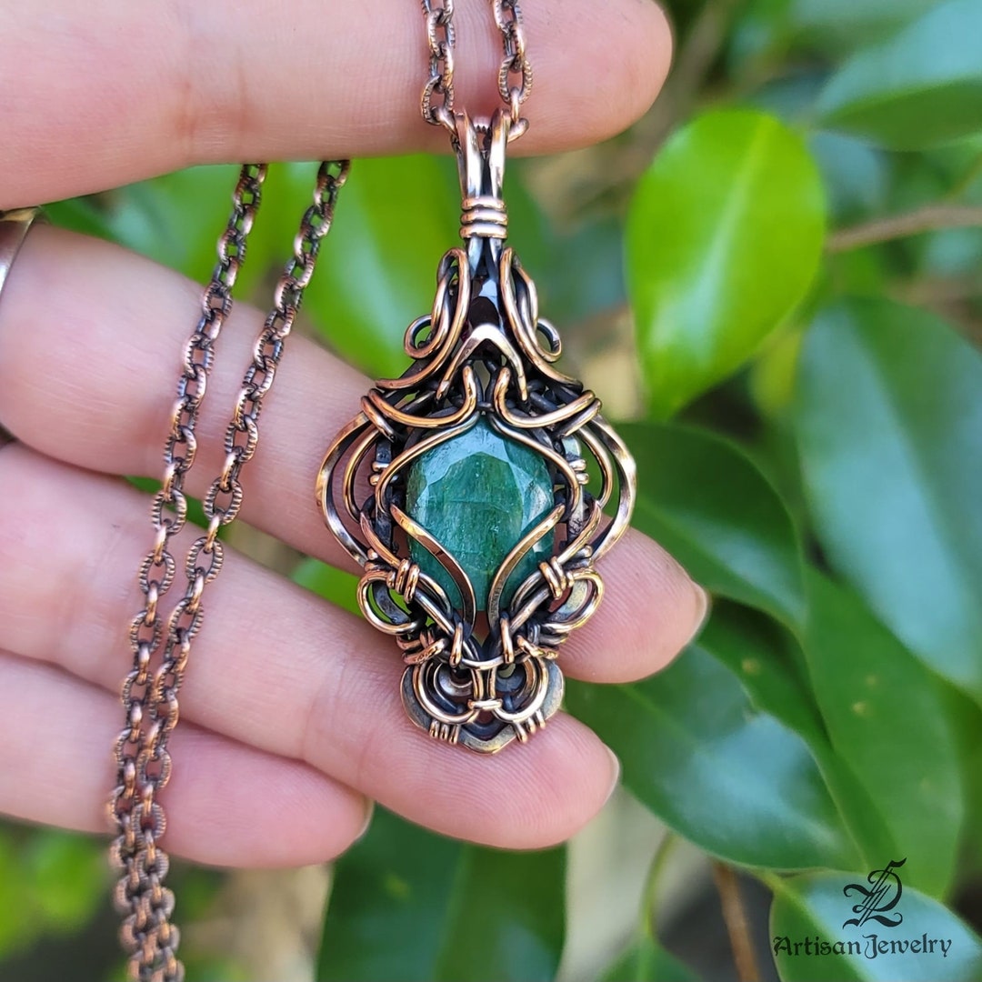 Soraya: Unique Handmade Intricate Statement Talisman Pendant Necklace ...