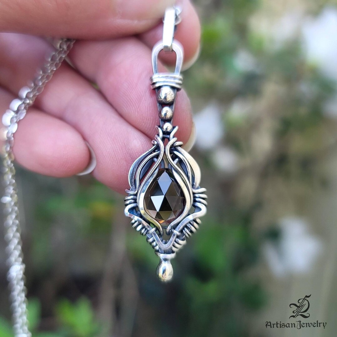 Alaric: Unique Handmade Fantasy Healing Drop Talisman Pendant Necklace ...