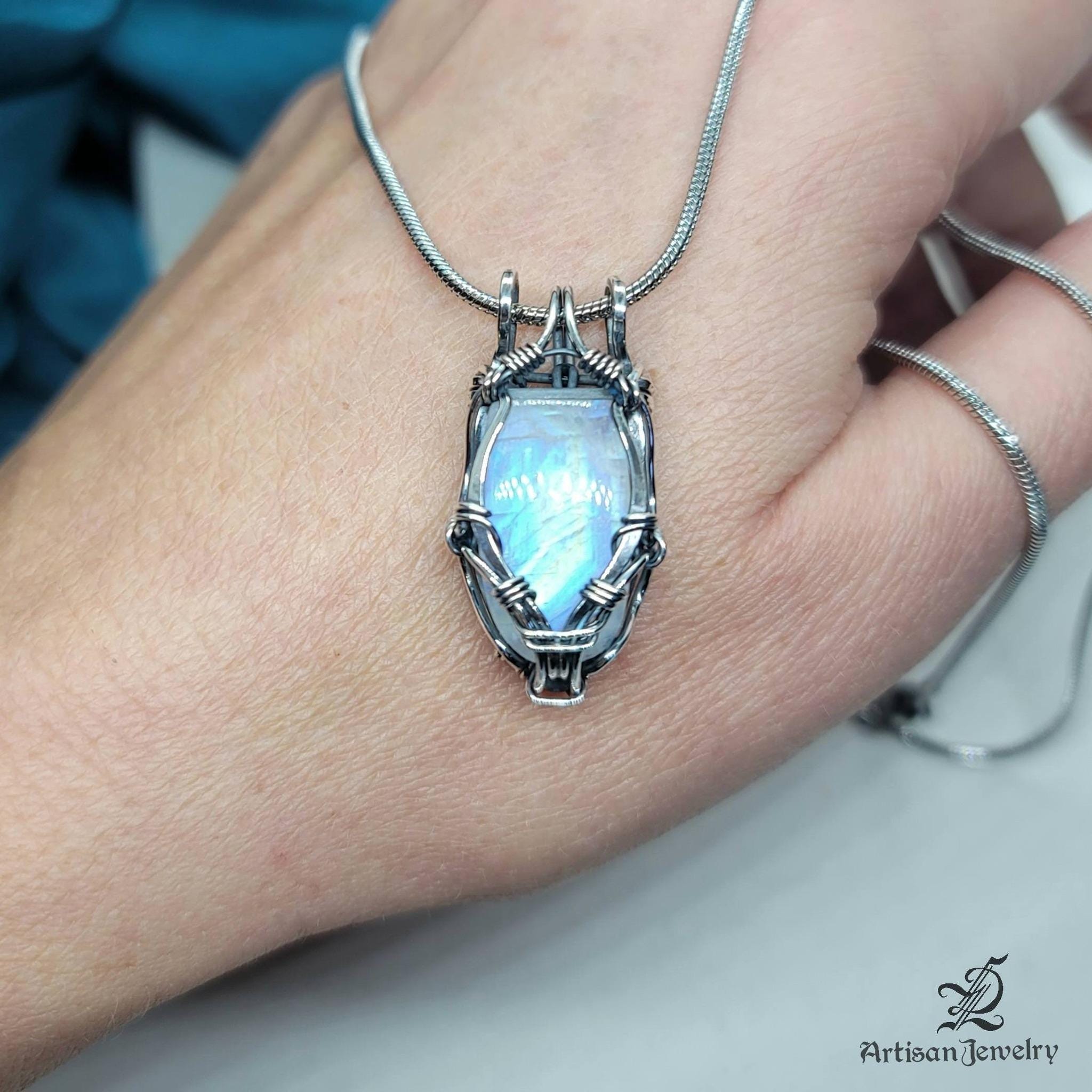 Norma: Unique Handmade Fantasy Sliding Talisman Pendant Necklace With ...