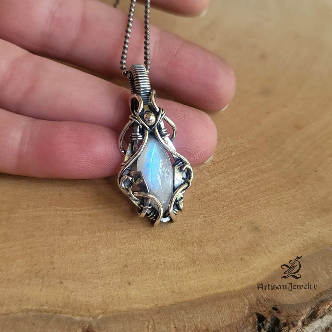 Nea: Unique Handmade Ornate Elven Healing Talisman Pendant Necklace ...