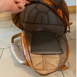 XL Extra Large Leather Turtle Tortoise Backpack Bag Purse - Etsy