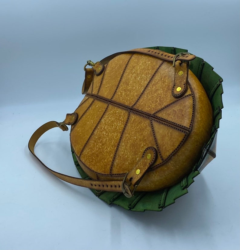 Leather Turtle Backpack Bag Purse Tortoise Small - Etsy