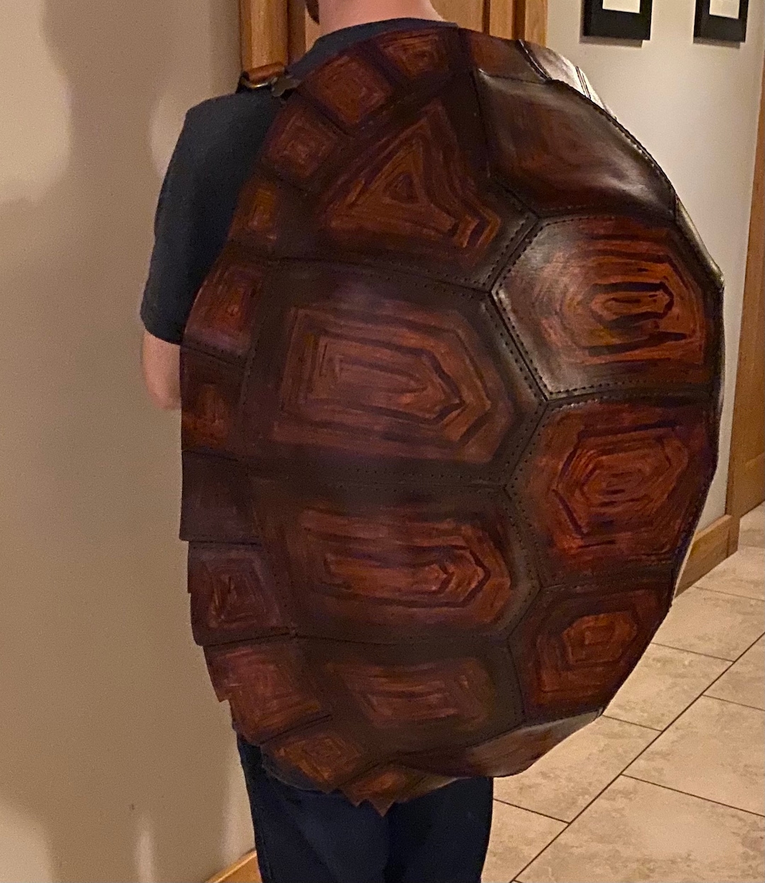 XL Extra Large Leather Turtle Tortoise Backpack Bag Purse - Etsy